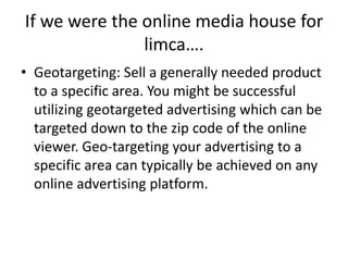 Limca online advertisement | PPTX