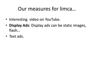 Limca online advertisement | PPTX