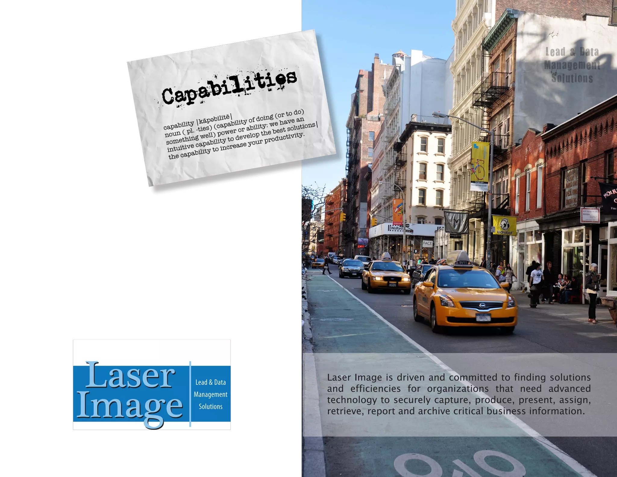 Laser Image Capabilities Brochure | PPT