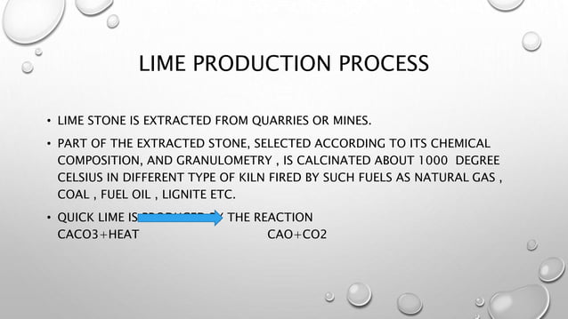 lime and its uses in engineering. | PPTX | Chemistry | Science