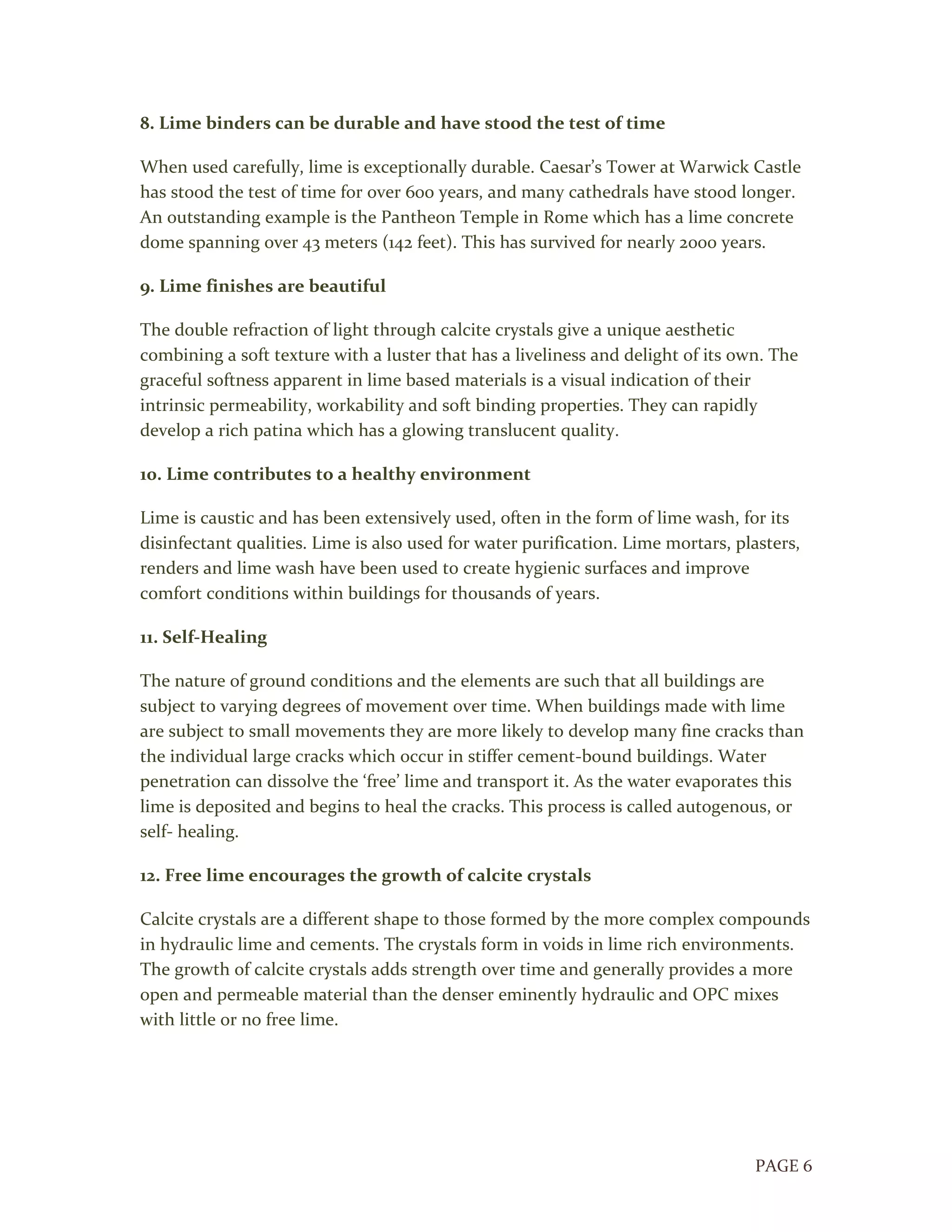 LIME: A vernacular Building Material | PDF