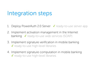 Lime - PowerAuth 2.0 and mobile QRToken introduction | PPT