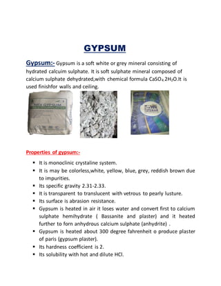 Lime and gypsum | DOCX