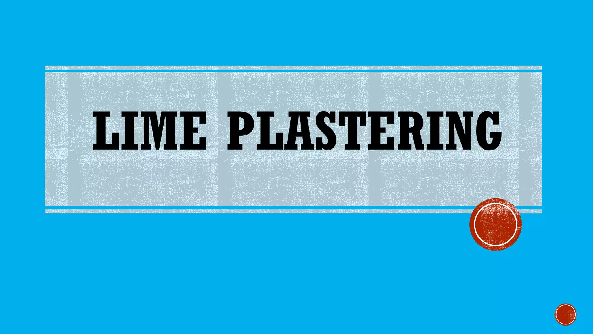Lime plastering | PDF