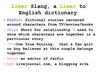 Limer Project for Sociology | PPT