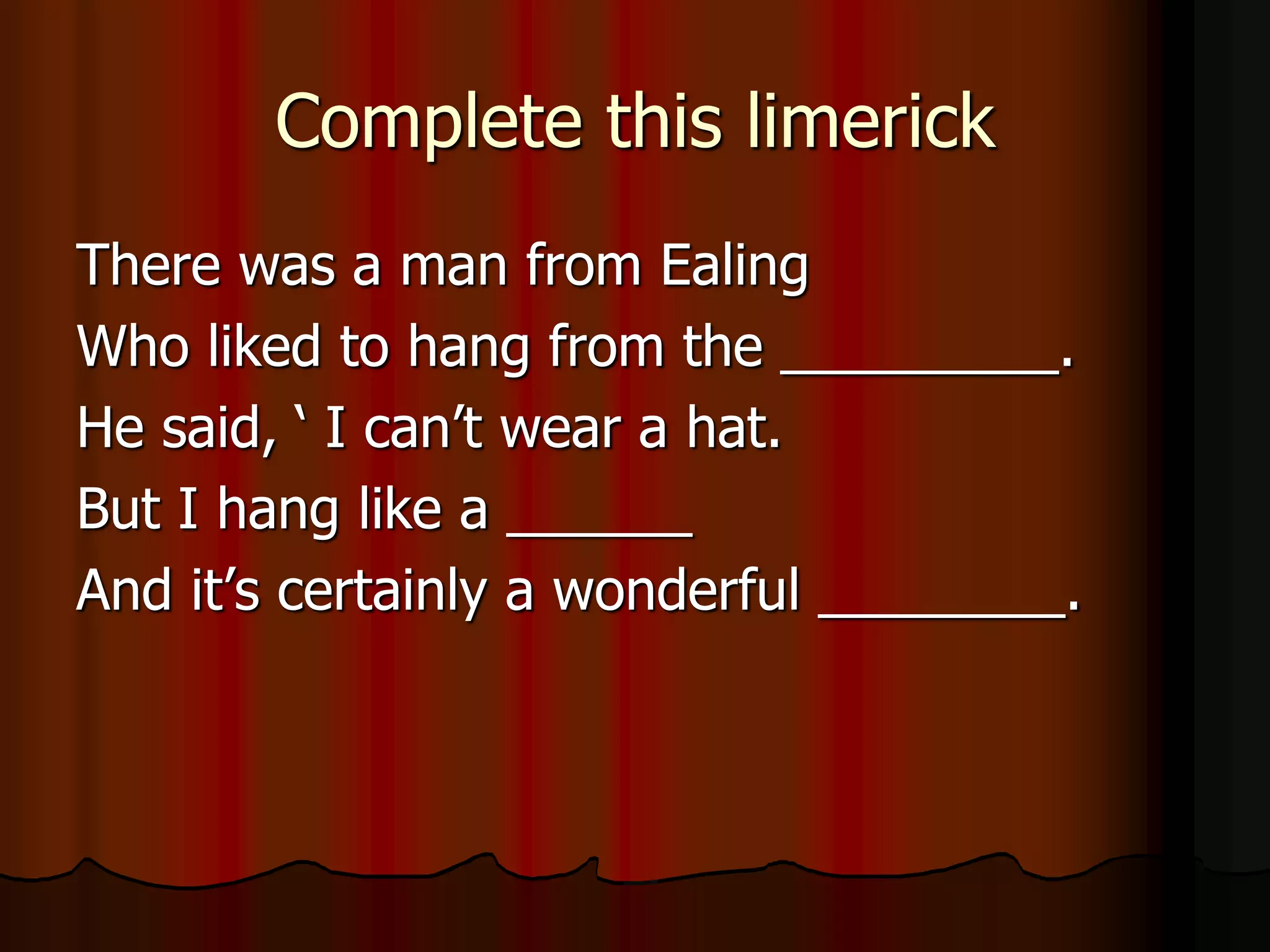 Limericks | PPT