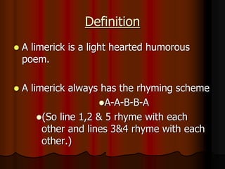 Limericks | PPT