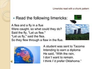Limericks, chunk pattern | PPT