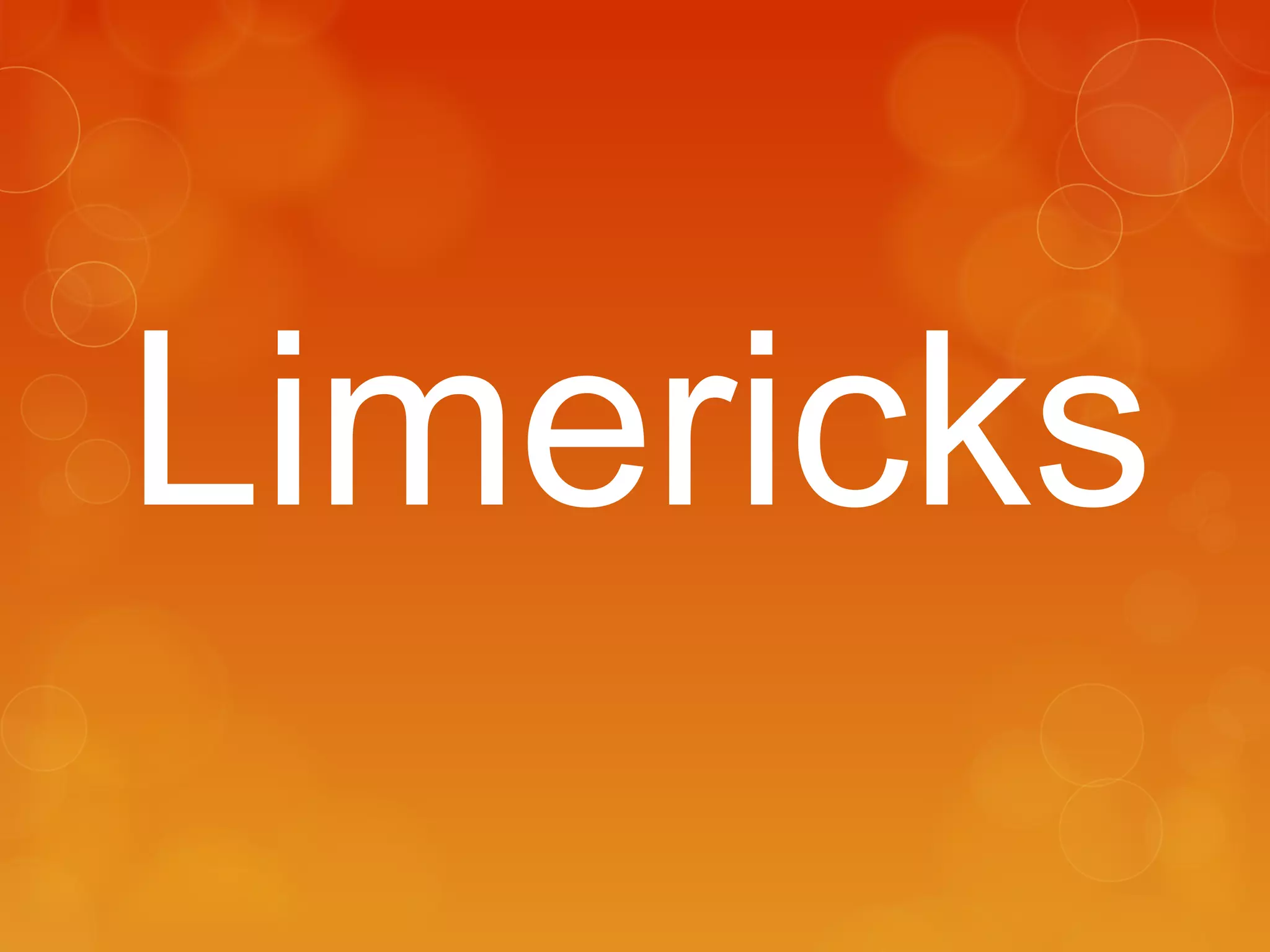 Limericks | PPT