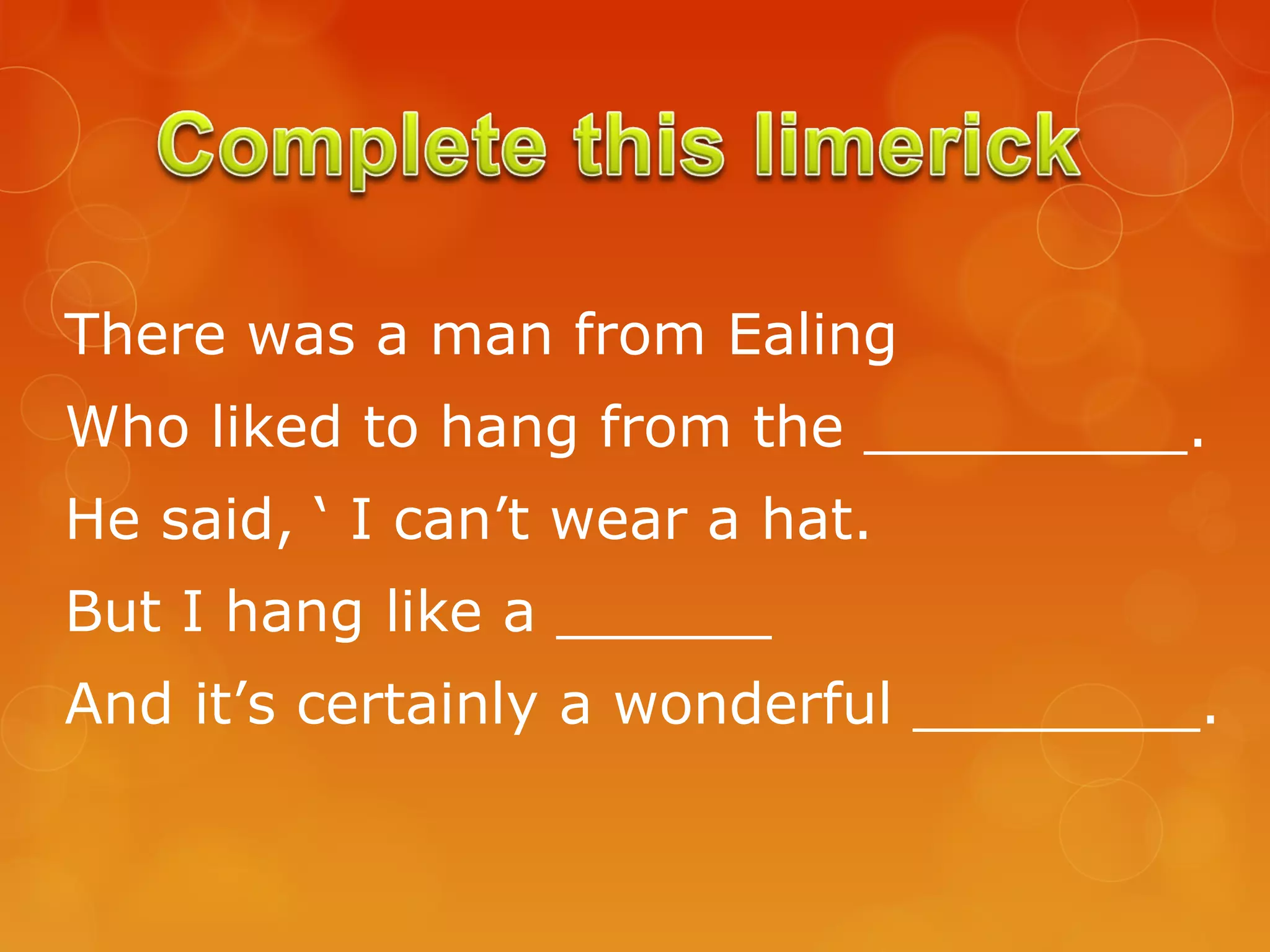 Limericks | PPT