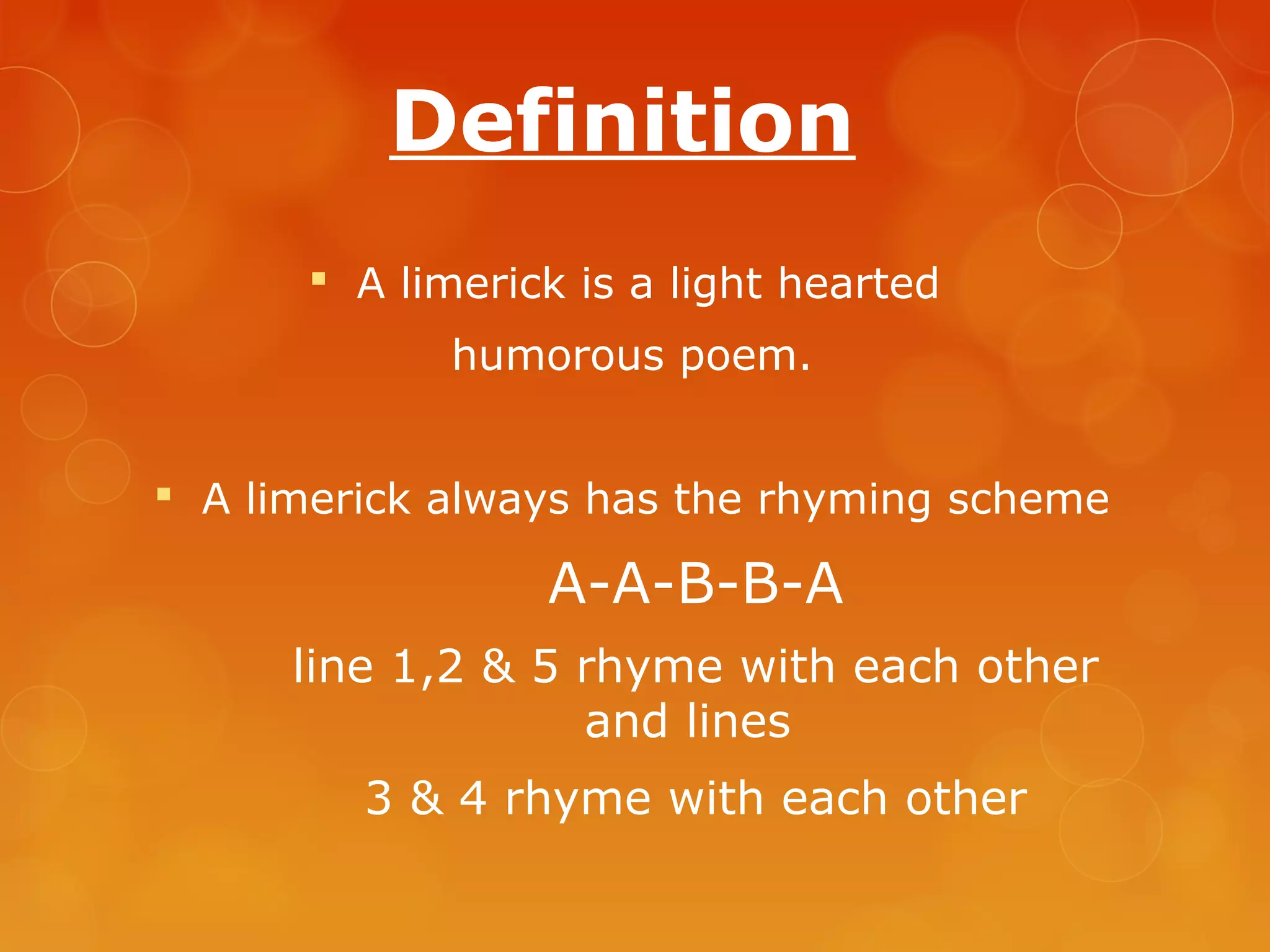 Limericks | PPT