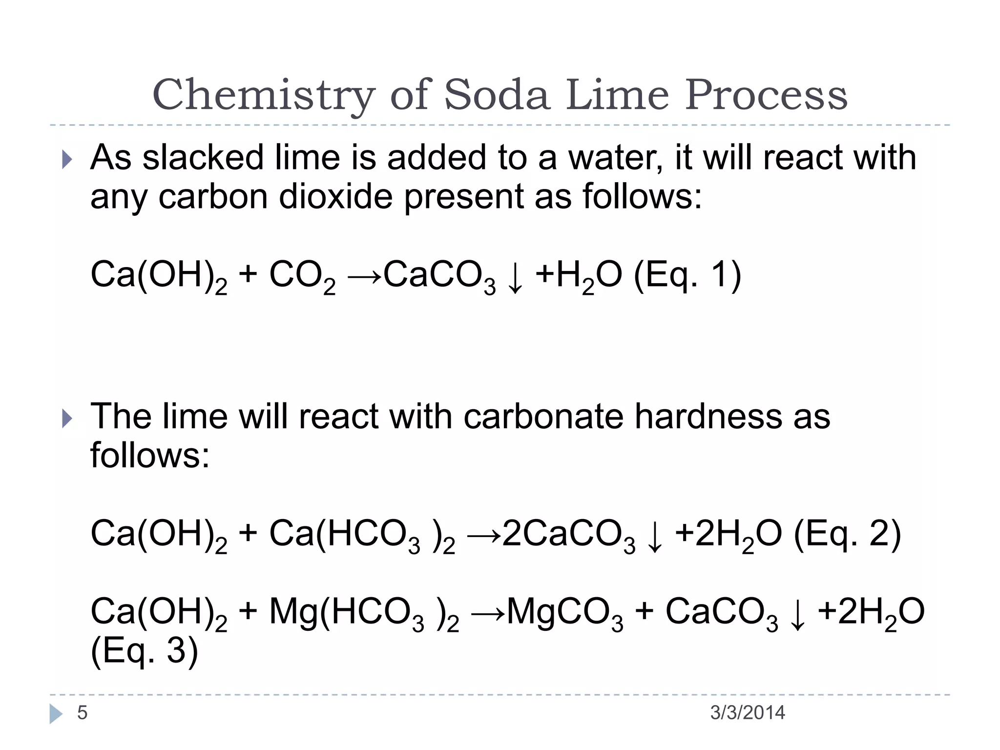 Lime Soda Process - Softening Of Water | PPTX