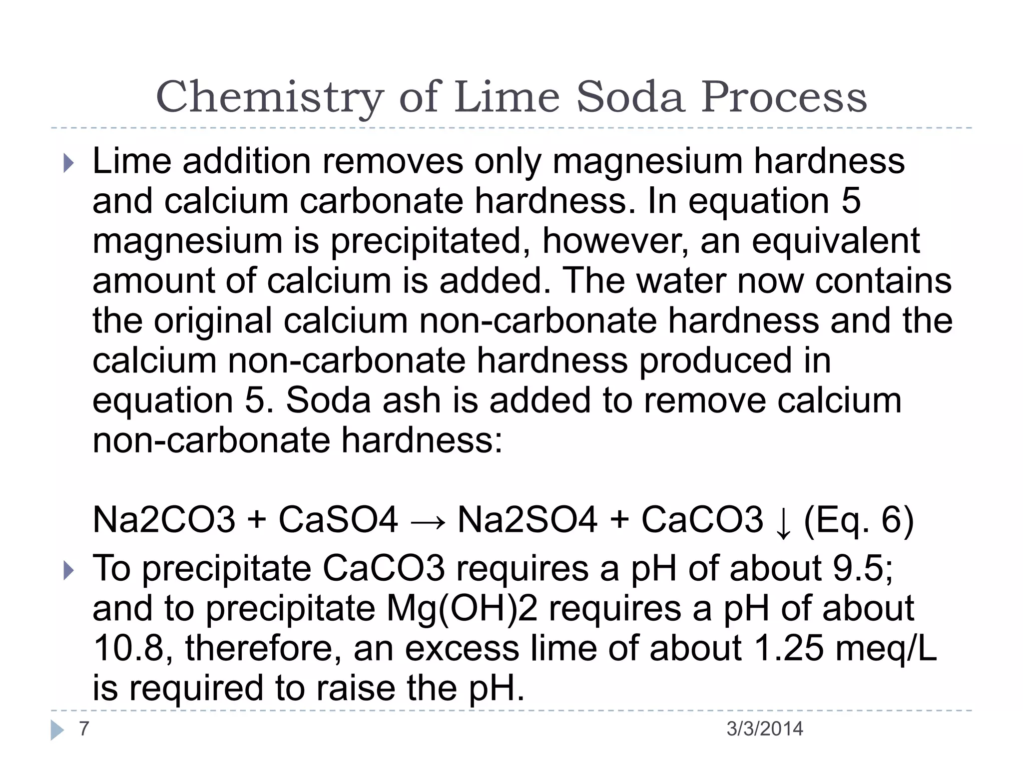 Lime Soda Process - Softening Of Water | PPTX