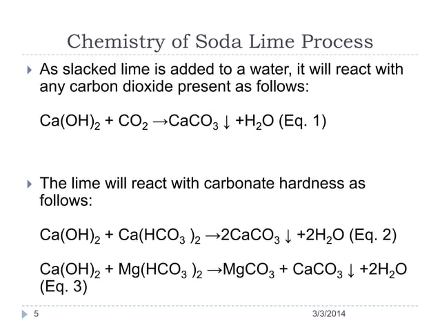 Lime Soda Process - Softening Of Water | PPTX