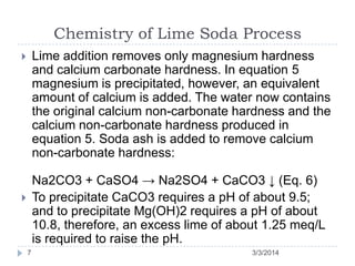 Lime Soda Process - Softening Of Water | PPTX