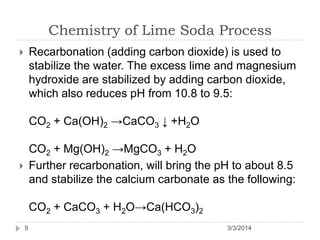 Lime Soda Process - Softening Of Water | PPTX