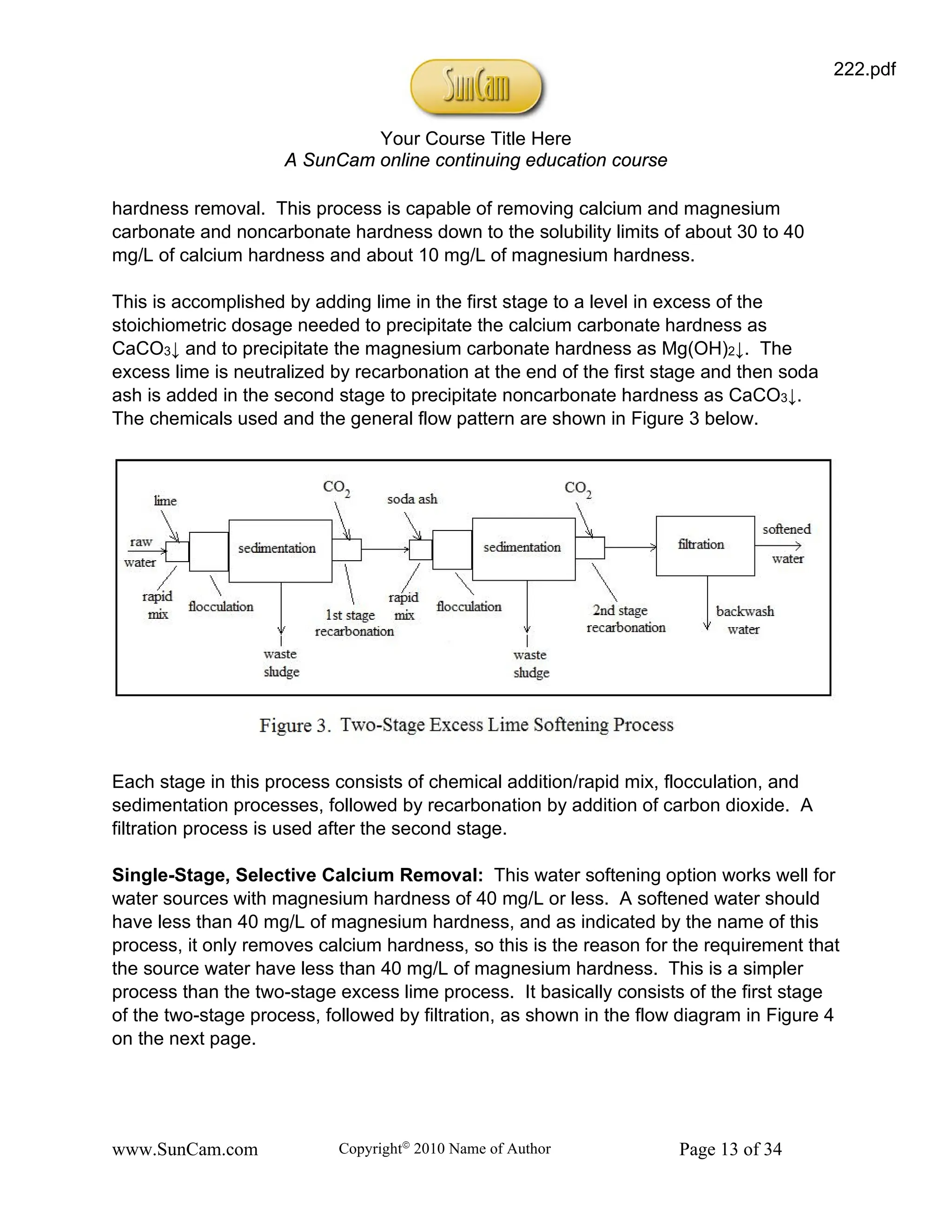 Lime soda process and type of hardness ie temporary and permanent | PDF