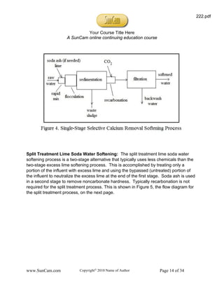 Lime soda process and type of hardness ie temporary and permanent | PDF