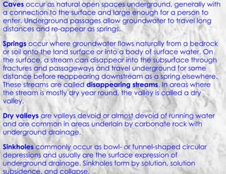 Limestones, for geography or integrated science | PDF