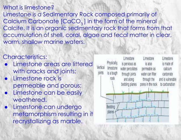 Limestones, for geography or integrated science | PDF
