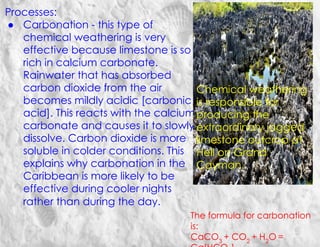 Limestones, for geography or integrated science | PDF