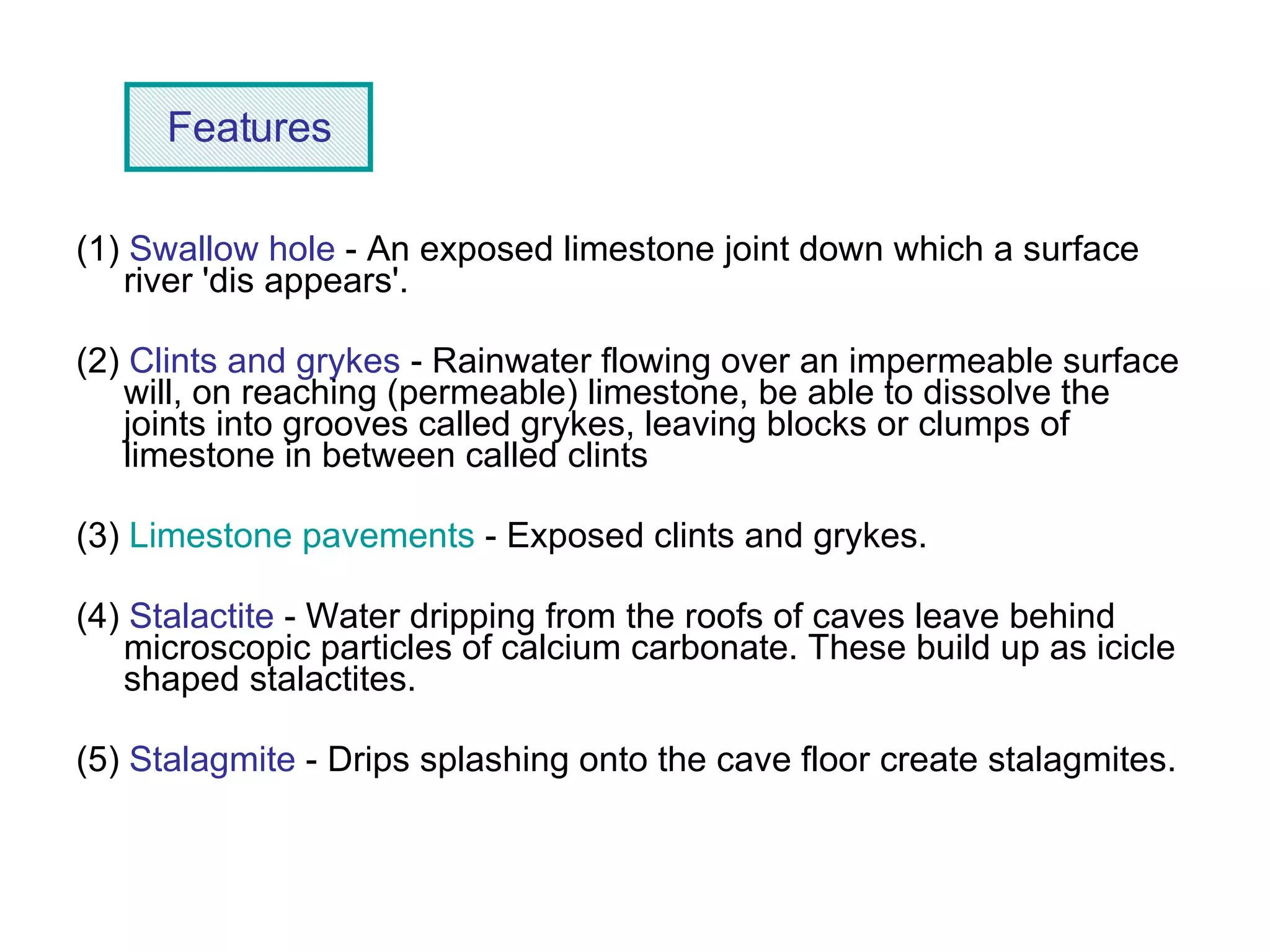 Limestone Landscapes | PPT