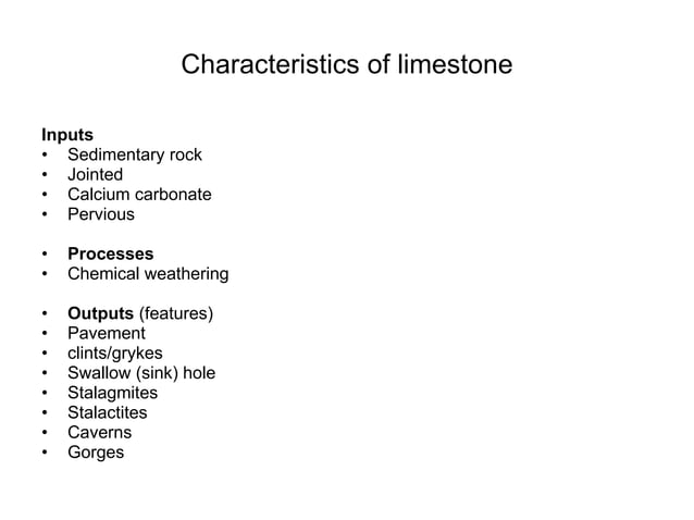 Limestone Landscapes | PPT | Geology | Science