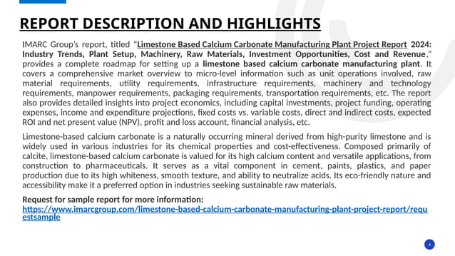 Establishing a Profitable Limestone Based Calcium Carbonate ...