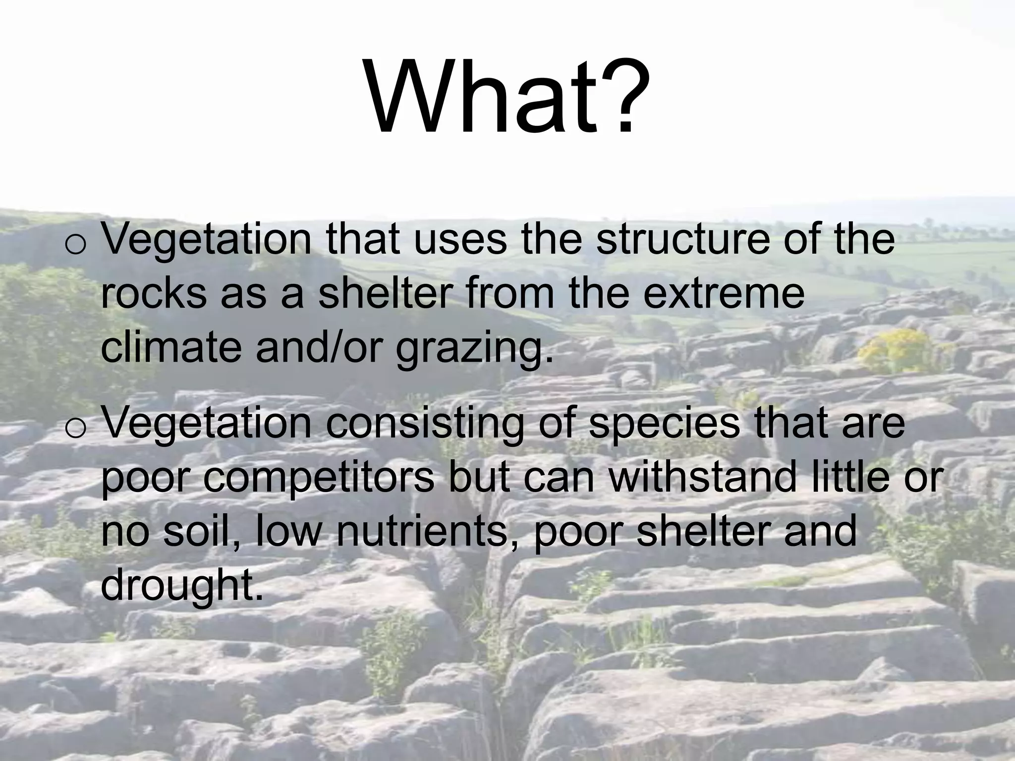 Limestone Pavement Ecology | PPTX