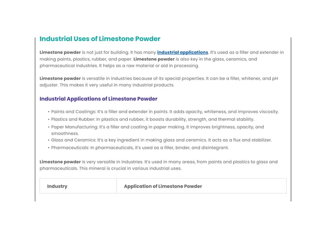Limestone Powder – Essential Mineral for Various Uses..docx