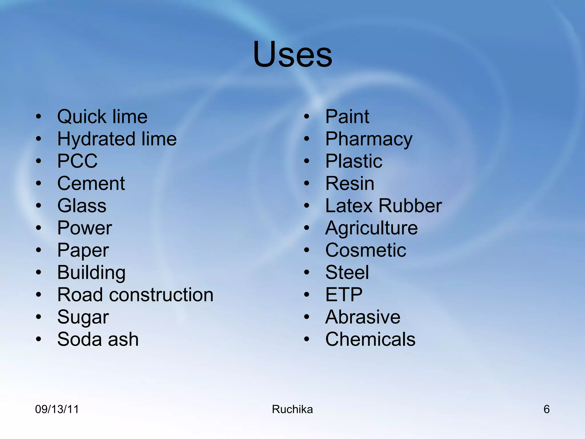 Limestone presentation by ruchika | PPT