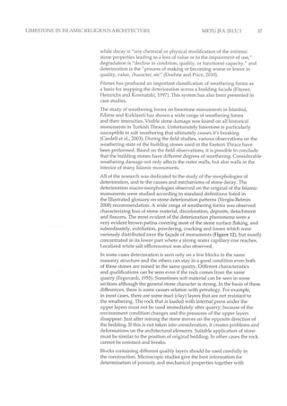 Limestone used in islamic religious architecture from istanbul and ...