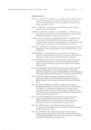 Limestone used in islamic religious architecture from istanbul and ...