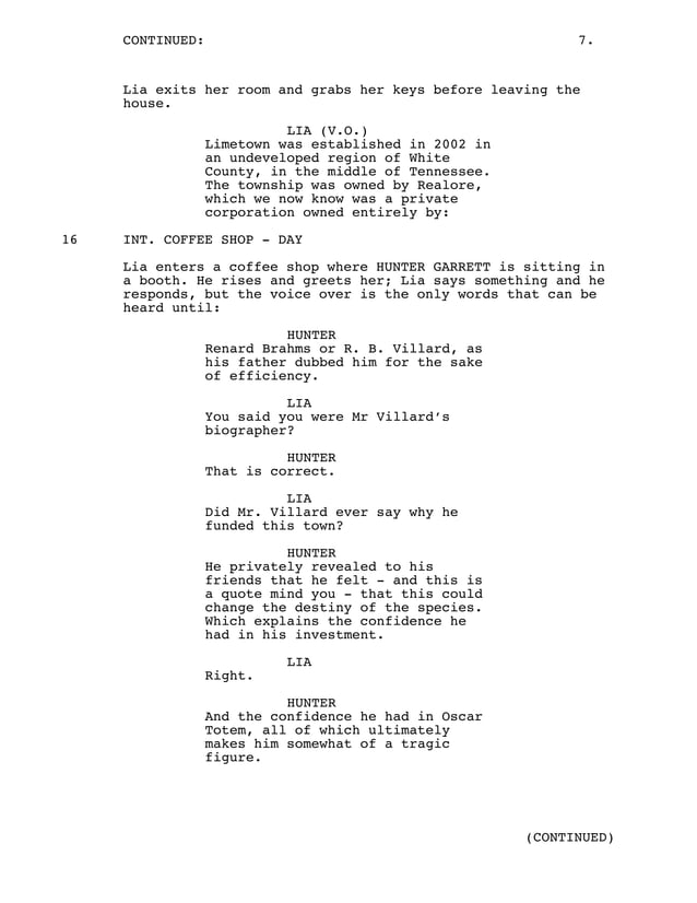 'Limetown' Treatment, Bible, and Look Book | PDF | Television ...