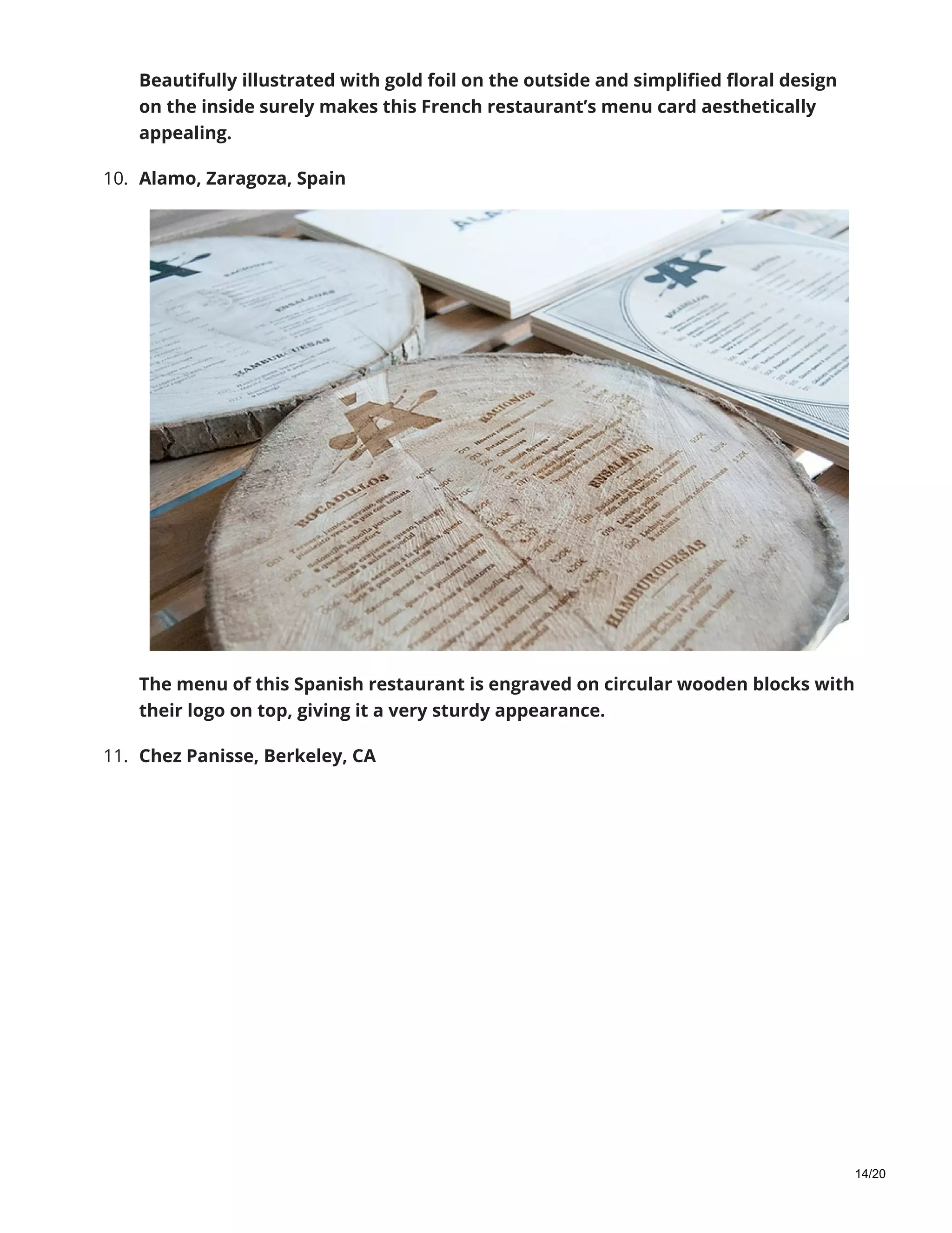 Creating the Best Restaurant Menu Card Tips and Examples From top ...