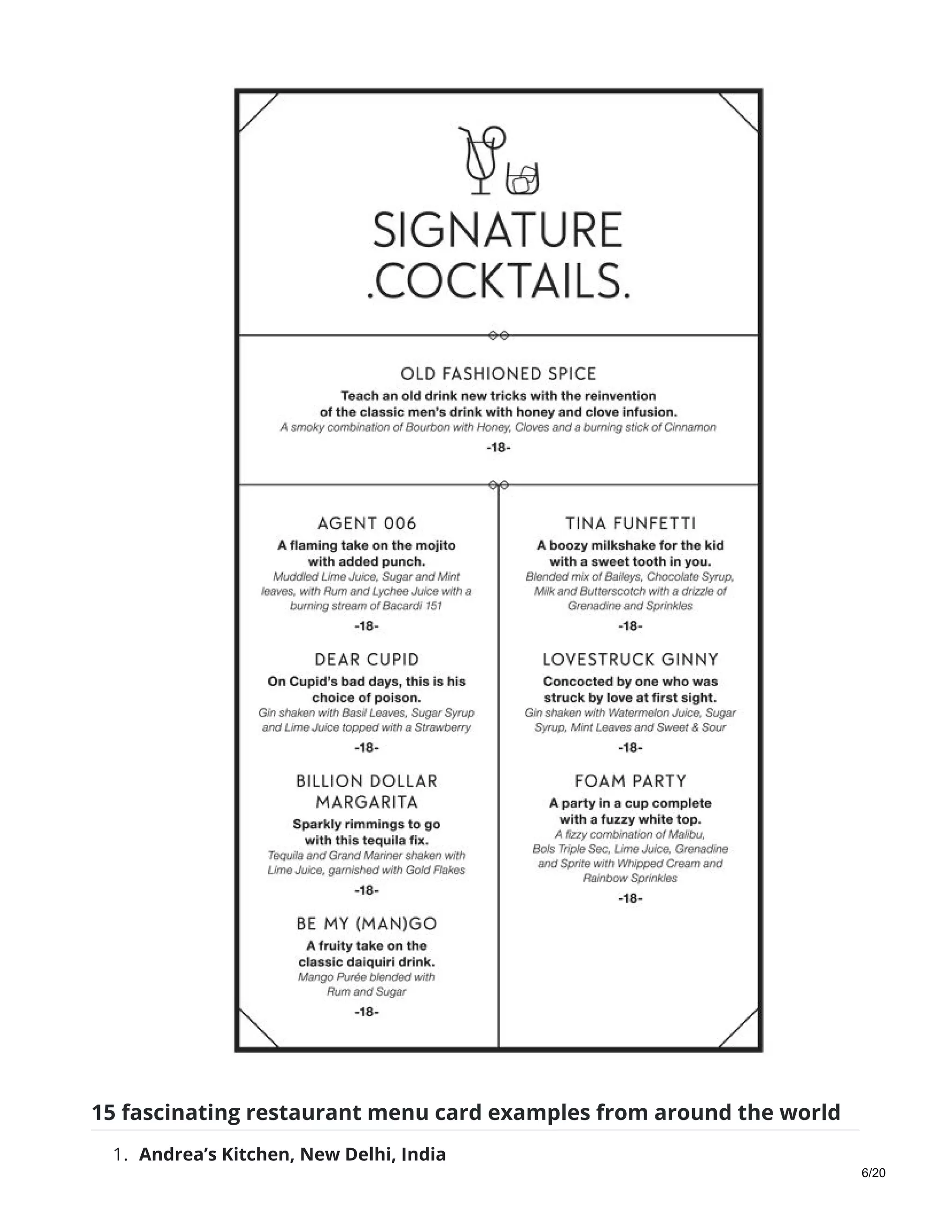 Creating the Best Restaurant Menu Card Tips and Examples From top ...