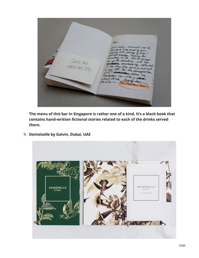 Creating the Best Restaurant Menu Card Tips and Examples From top ...