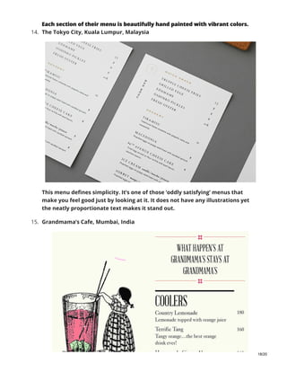 Creating the Best Restaurant Menu Card Tips and Examples From top ...