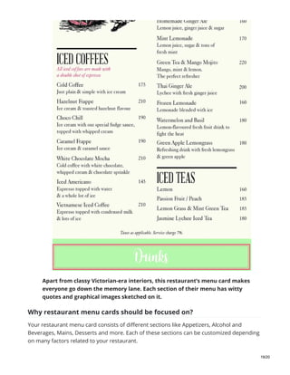 Creating the Best Restaurant Menu Card Tips and Examples From top ...