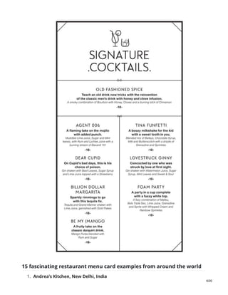 Creating the Best Restaurant Menu Card Tips and Examples From top ...