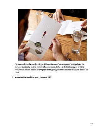 Creating the Best Restaurant Menu Card Tips and Examples From top ...