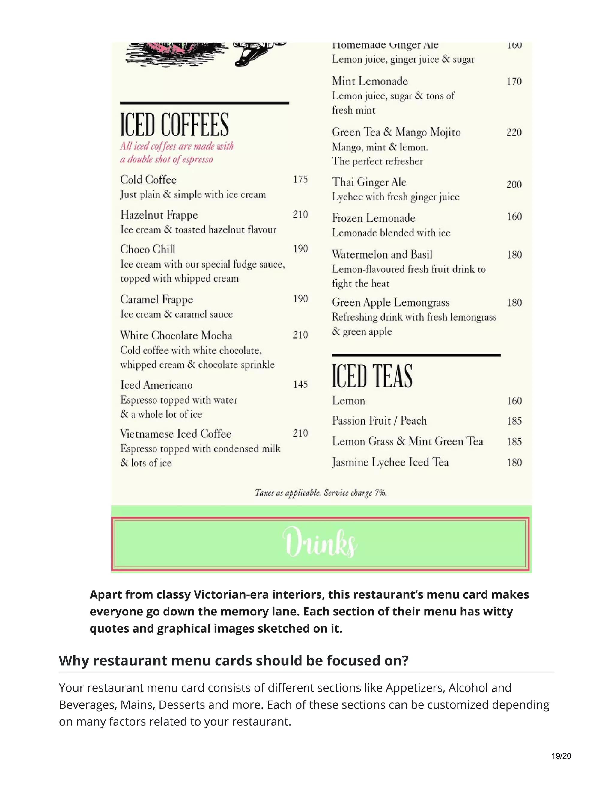 Creating The Best Restaurant Menu Card: Tips and Examples from Top ...
