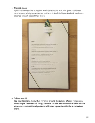 Creating The Best Restaurant Menu Card: Tips and Examples from Top ...