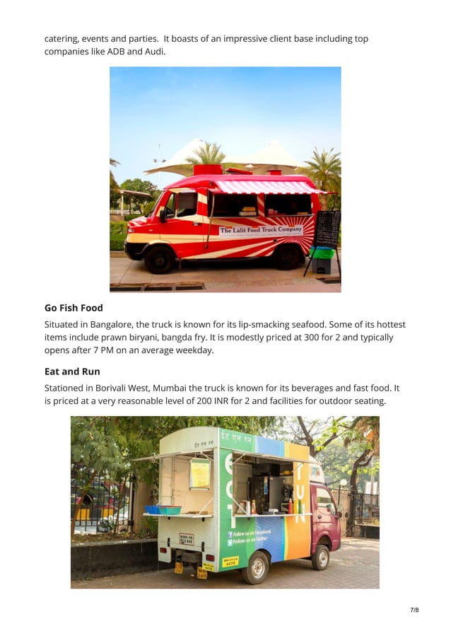 Starting a Food Truck Business in India: A Complete Guide | PDF