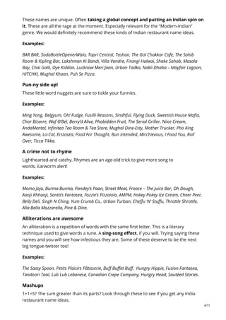 Indian Restaurant Name Ideas: What We learned from 3500+ Restaurant ...