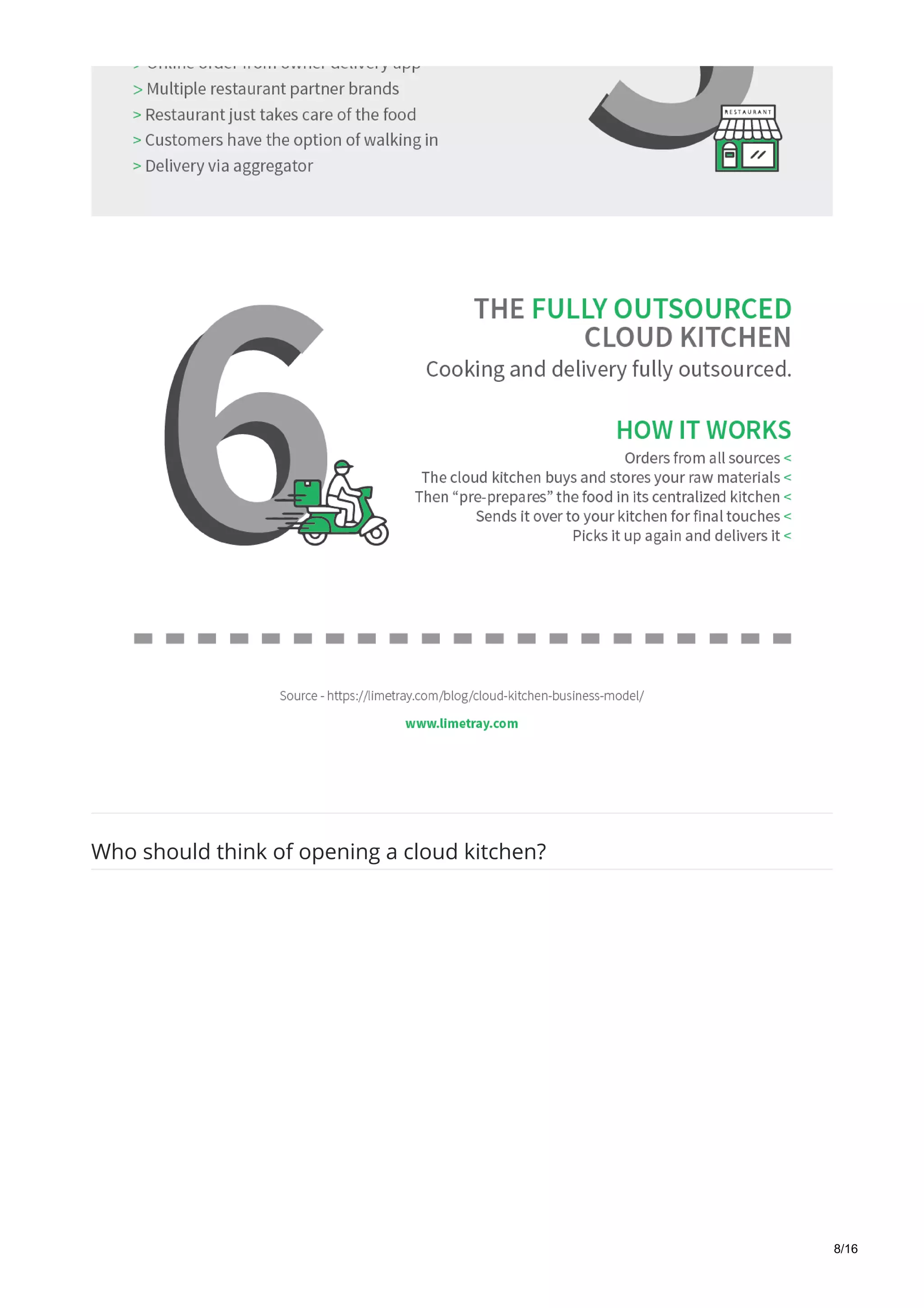 The 6 Cloud Kitchen Business Models and How They Work | PDF