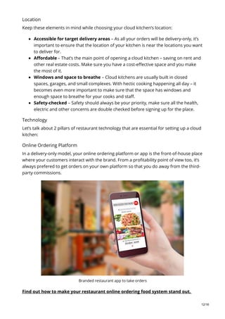The 6 Cloud Kitchen Business Models and How They Work | PDF