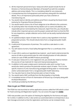 FSSAI Registration: Applying for the FSSAI Food License for your ...