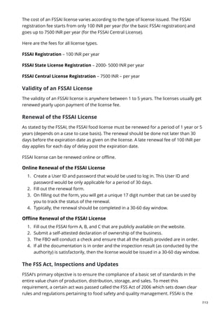 FSSAI Registration: Applying for the FSSAI Food License for your ...
