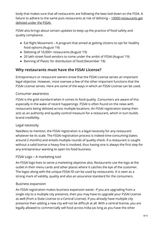 FSSAI Registration: Applying for the FSSAI Food License for your ...